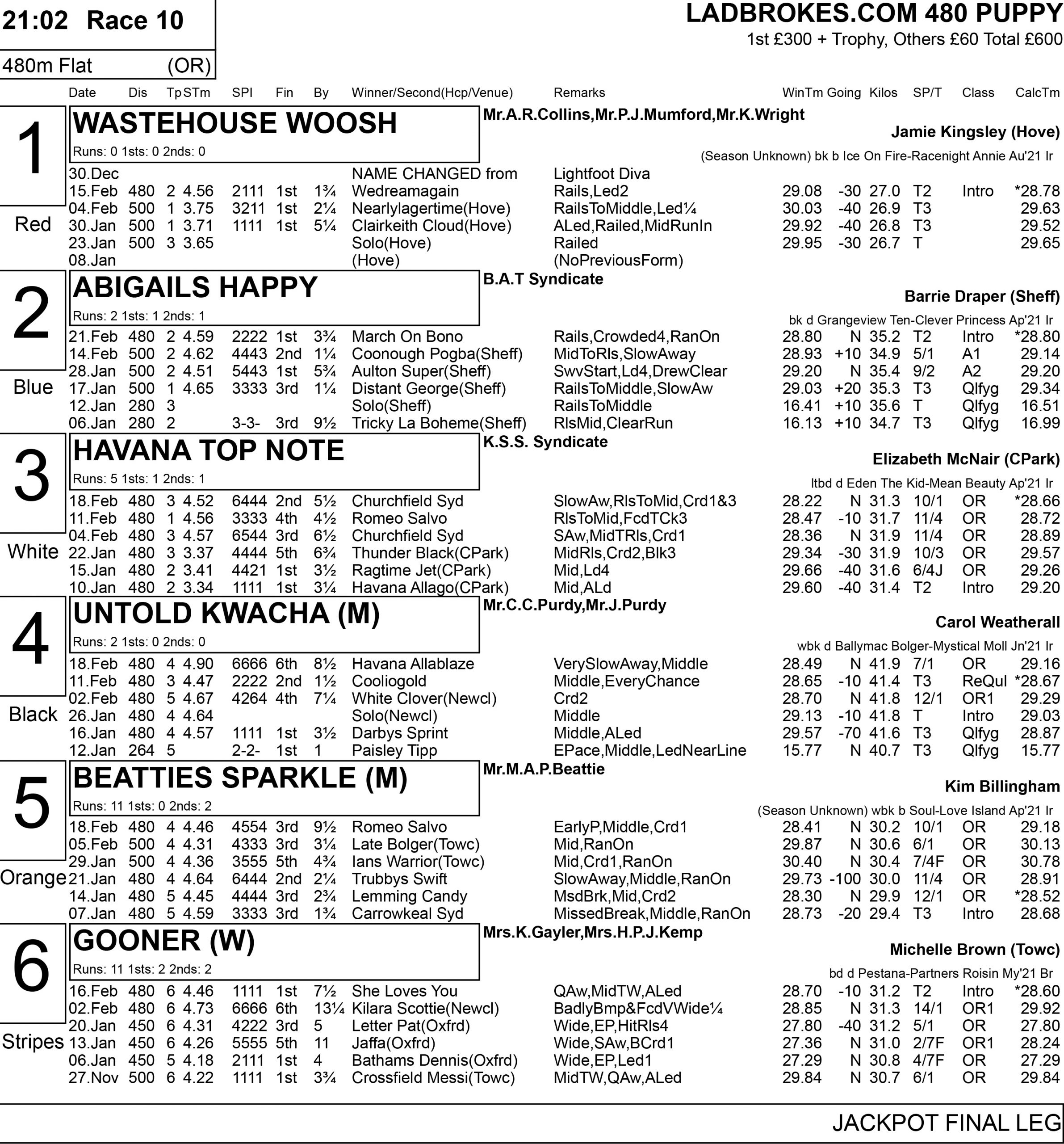 MONMORE SATURDAY OPENS - Greyhound Star | News from the Greyhound Industry